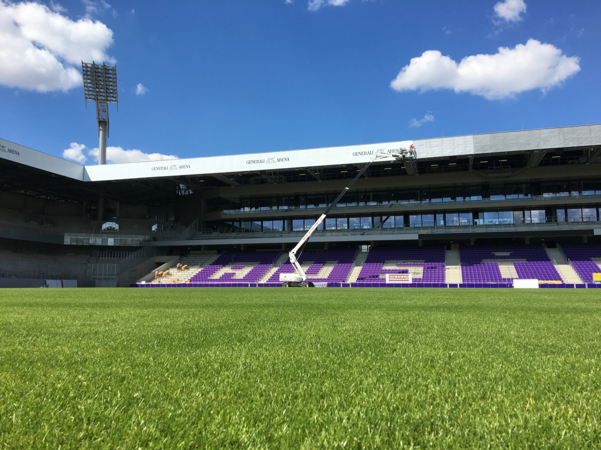 Der Rasen in der Generali-Arena hat System – EUROSPORTSTURF
